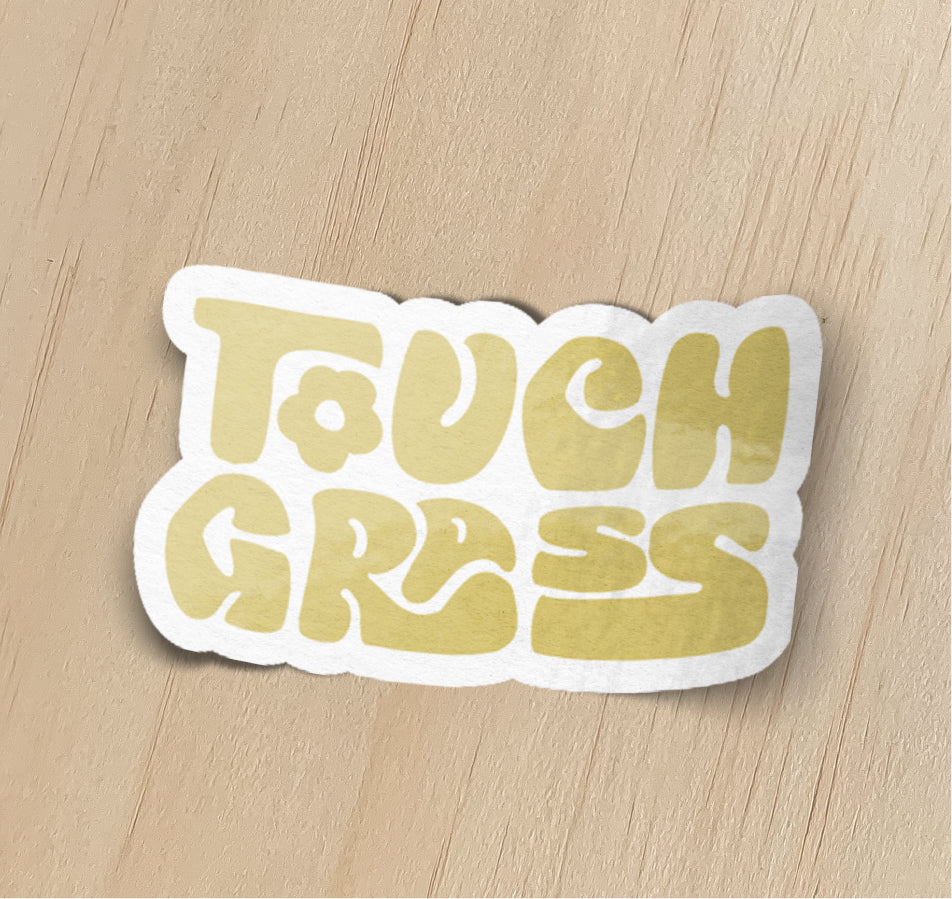 Touch Grass Sticker – Foolery