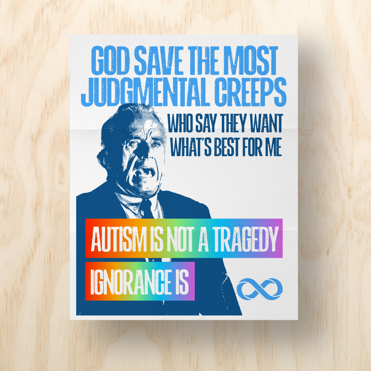 Autism is Not a Tragedy Printable Protest Sign – Foolery