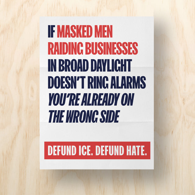 Defund ICE Printable Protest Sign – Foolery