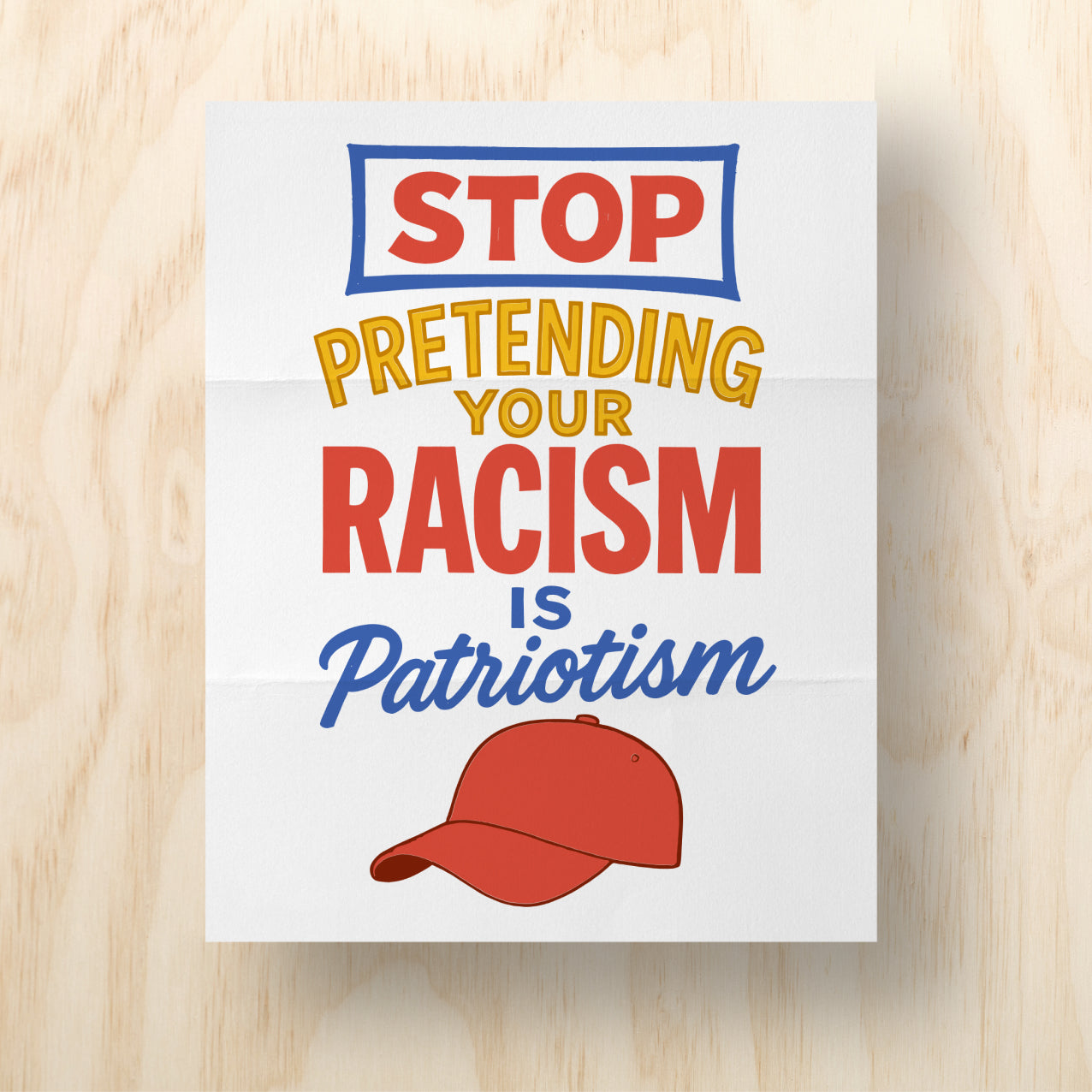 Stop Pretending Printable Protest Sign – Foolery